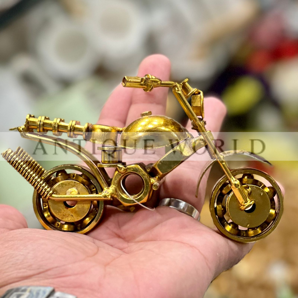 Handcrafted Miniature Motorcycle Model