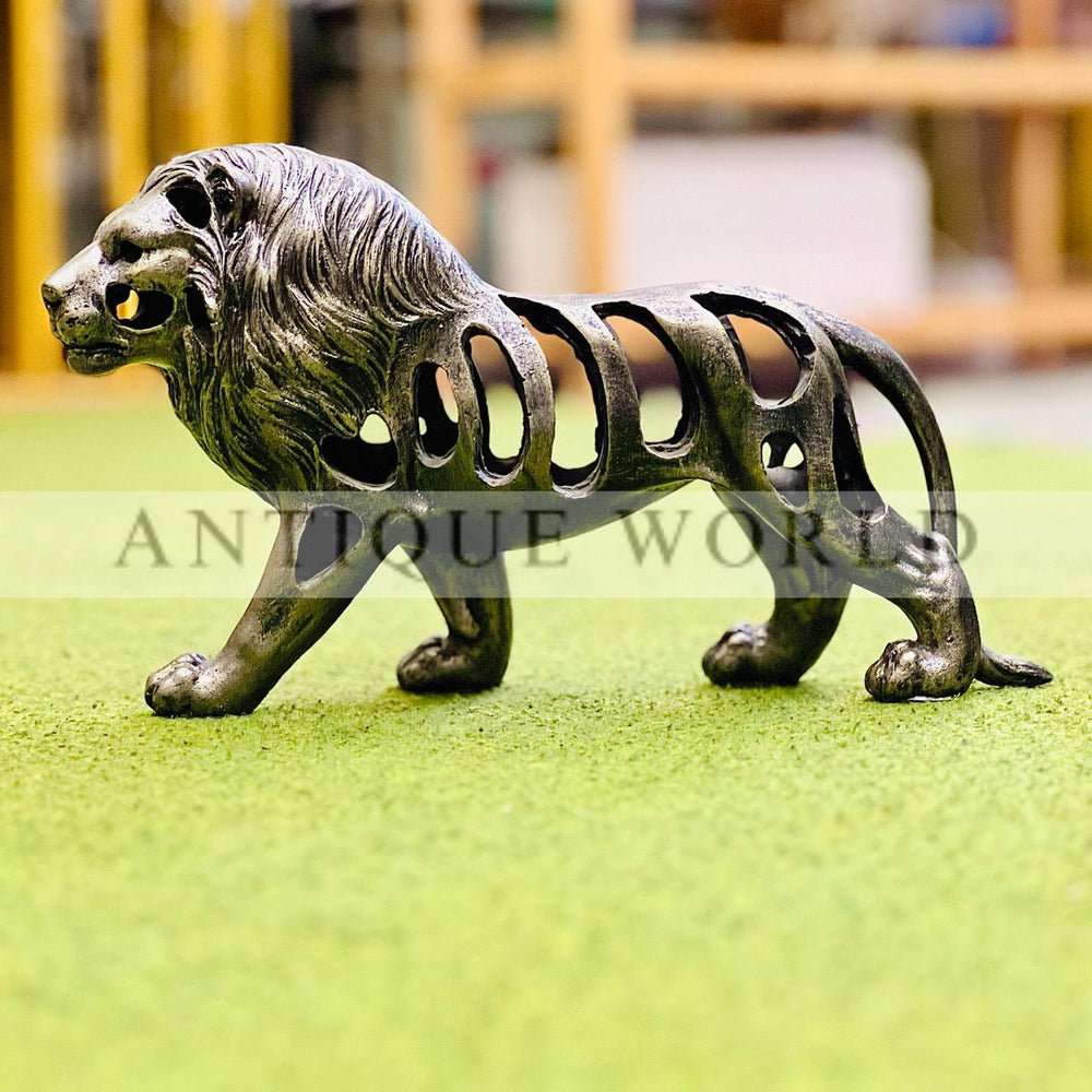 Metal Lion Statue